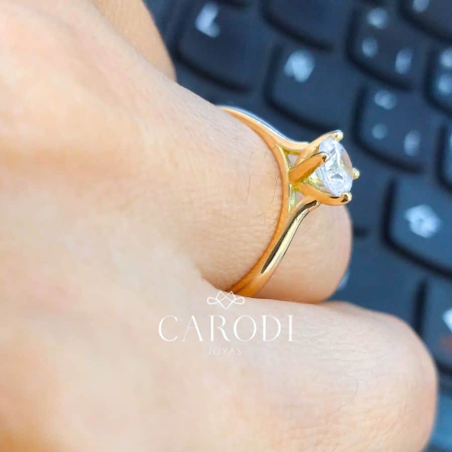 Anillo de compromiso Oro Soline - Carodi Joyas